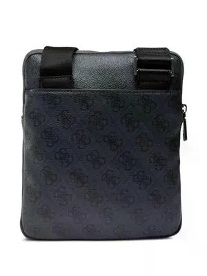 Guess Mini Milano Logo-pattern Messenger Bag - Black