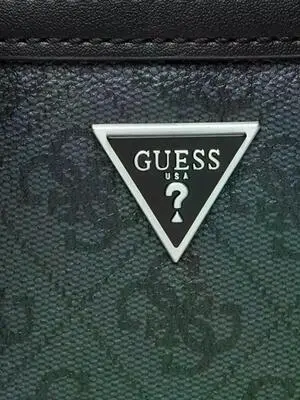 Guess Mini Milano Logo-pattern Messenger Bag - Black