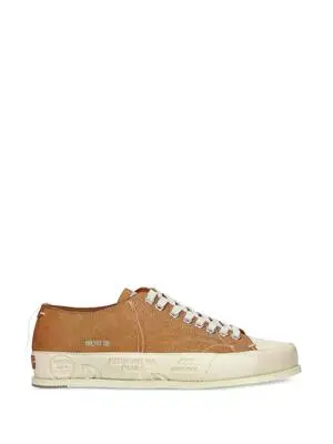 Premiata Contrast-stitched Sneakers - Brown