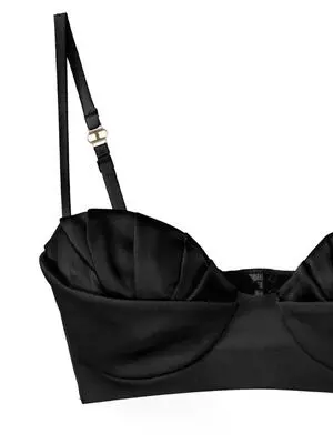 Elisabetta Franchi Bra In Lightweight Crêpe And Satin Fabric