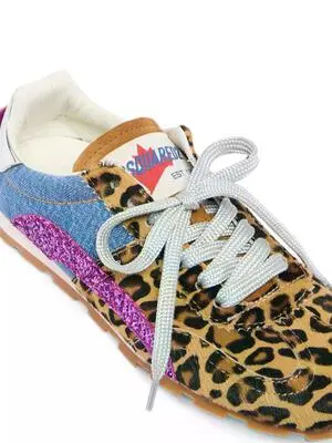 Dsquared2 Wild2" Printed Lace-up Sneakers - Neutrals