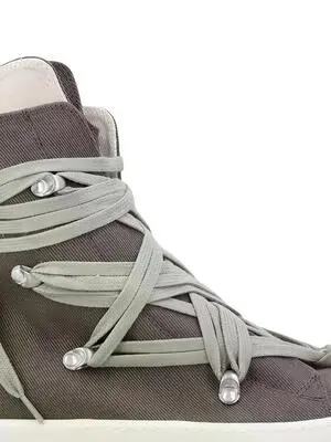 Rick Owens Lace-up High-top Sneakers - Grey