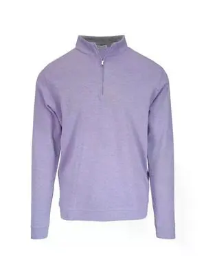 Peter Millar Crown Comfort Quarter-zip Sweater - Purple