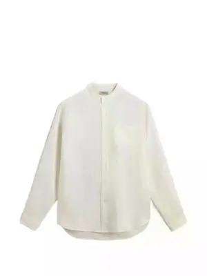Woolrich Garment-dyed Linen Shirt - Neutrals