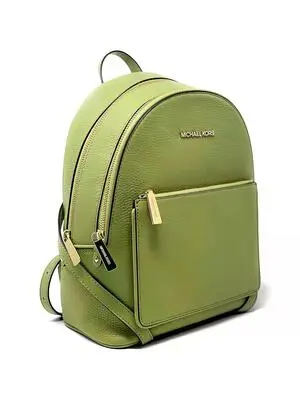Michael Kors Grained Leather Adina Backpack - Green