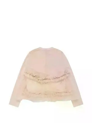 Noir Kei Ninomiya Ruffled Tulle-paneled Top