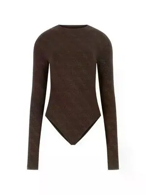 Guess Logo-print Long-sleeve Bodysuit