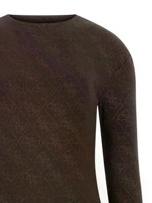 Guess Logo-print Long-sleeve Bodysuit