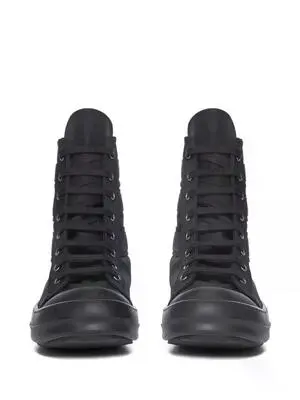 Rick Owens Vegan Sneaks High-top Panelled Sneakers