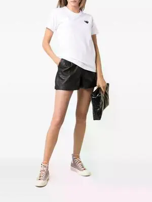 Play Comme Des Garcon Heart-patch T-shirt - White