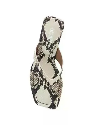 Paris Texas Portofino Snakeskin-effect Sandals