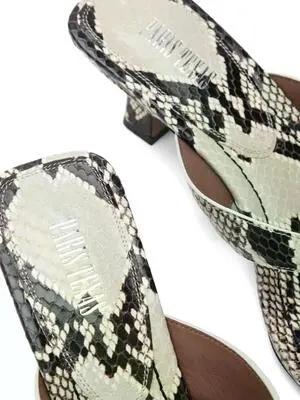 Paris Texas Portofino Snakeskin-effect Sandals