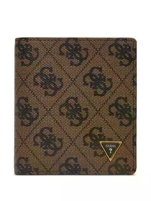 Guess Milano 4g-logo Printed Wallet - Brown