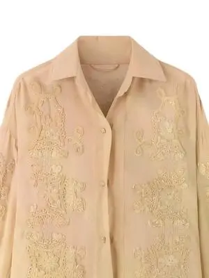 Ermanno Scervino Floral-embroidered Drawstring Jacket