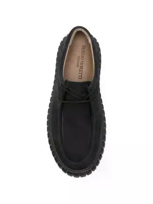 SERGIO MORETTI FIRENZE Suede Apron-toe Derby Shoes