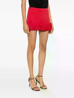 LA REVECHE Floral-appliqué Skirt