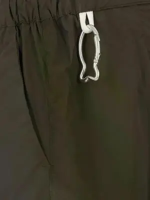 Fedeli Drawstring Shorts With Carabiner Detail - Green