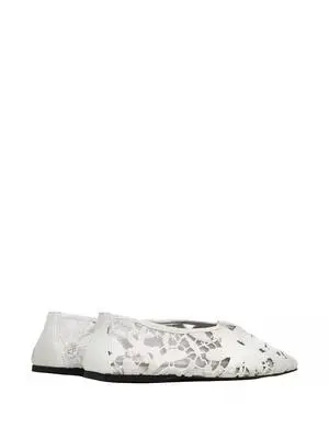 VANDA NOVAK Jasmine Lace Ballerina Flats