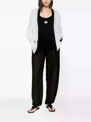 FORTE_FORTE Contrasting-trim Cardigan