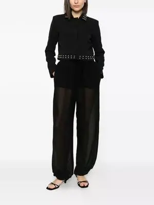 Liu Jo Embellished Cropped Jacket - Black