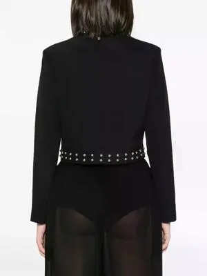 Liu Jo Embellished Cropped Jacket - Black