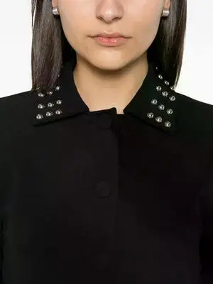 Liu Jo Embellished Cropped Jacket - Black