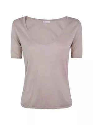 Rossopuro Silk T-shirt - Neutrals
