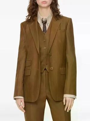 Burberry Wool Mohair Tailored Jacket
