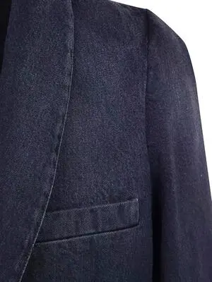 MAISON MARGIELA Shawl-lapel Denim Blazer - Blue