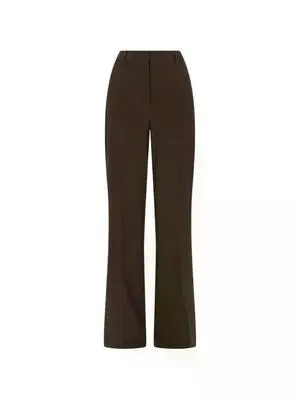 GOLDEN GOOSE High-waisted Flared Trousers - Brown