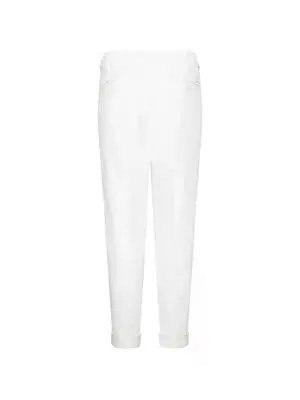 Jacob Cohen Tailored Pressed Crease Trousers - White