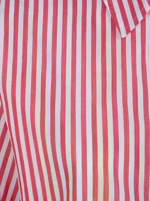 MC2 SAINT BARTH Vertical-stripe Logo-embroidered Shirt - Red