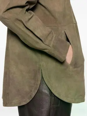 GIORGIO BRATO Suede Long-sleeve Shirt