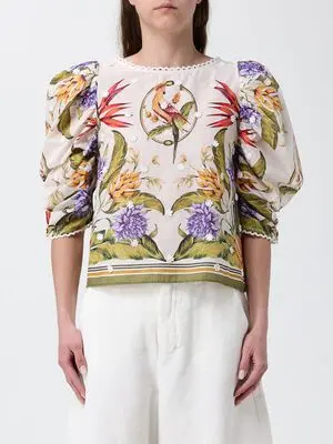 Farm Rio Printed Puff Sleeve Top