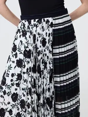 Sacai Crêpe Patchwork Skirt - White