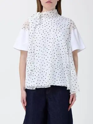 Sacai Embellished Polka Dot Top