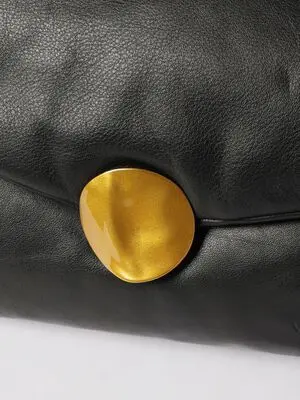 VIC MATIE Nappa Leather Shoulder Bag - Black