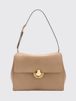 Furla Domus Leather Shoulder Bag - Camel