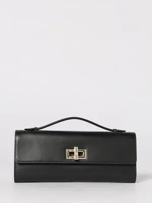 Furla Clara Leather Clutch - Black