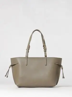 Furla Furla Ava Grained Leather Shoulder Bag With Metal Logo Dust