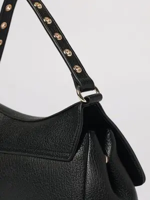 Just Cavalli Grained Faux Leather Shoulder Bag - Black