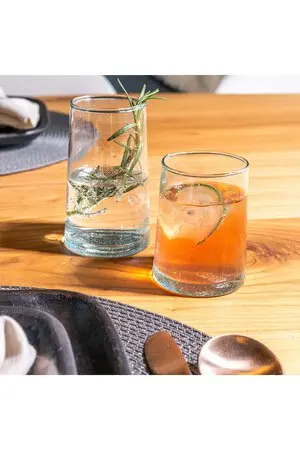 VERVE CULTURE Short Moroccan Cone Glassware Set Of 6