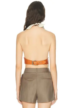 Monse Printed Halter Top