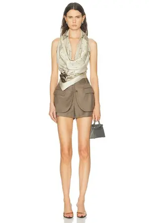 Monse Printed Halter Top