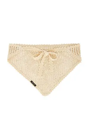 Miu Miu Crochet Filet Headscarf