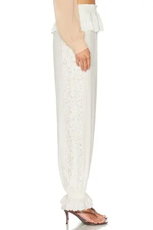 LoveShackFancy Clyra Pant - Cream
