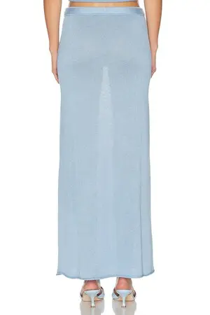 LA PORTE Sonya Knit Skirt - Sky Blue