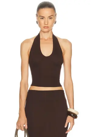 Lightweight Jersey Halter Tops
