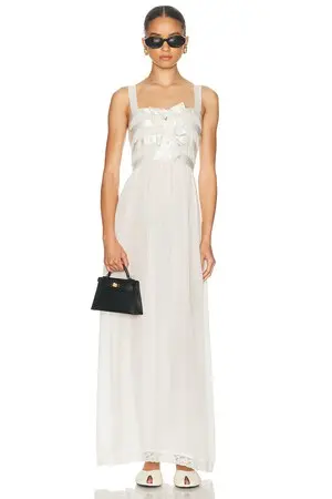 Beaded Applique Maxi Top