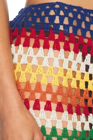ALL THAT REMAINS Heavyweight Crochet Skirt - Multi